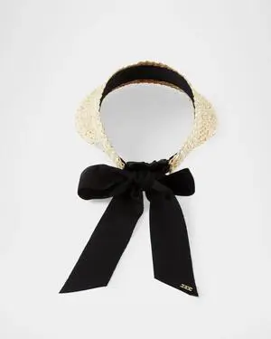 Eugenia Kim Braided Straw Visor - Ricky