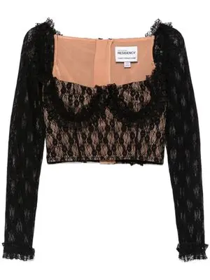 Self-portrait Square Neck Blouses