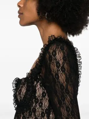 SELF-PORTRAIT X Christopher Kane Lace Ruffle Top