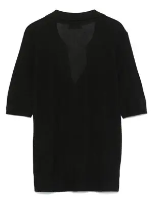 Gabriela Hearst Frank Polo Top - Black