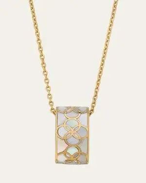 JAN LESLIE Petal Mother Of Pearl Pendant Necklace - Mop