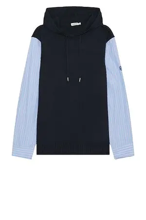 Simkhai Knit Woven Combo Hoodie