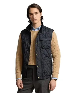 Polo Ralph Lauren Quilted Full Zip Utility Vest - Black