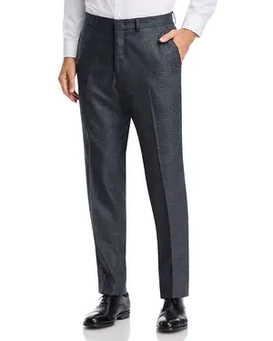 Vince Melange Solid Slim Fit Suit Pants - Grey