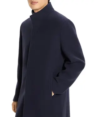 Theory Belvin Wool Coat - Baltic