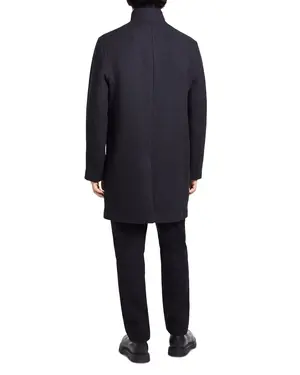 Theory Belvin Wool Coat - Phantom Melange