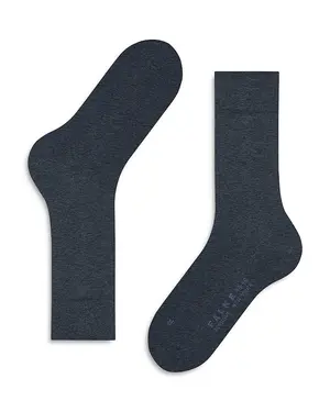 Falke Sensitive New York Crew Socks Navy Melange