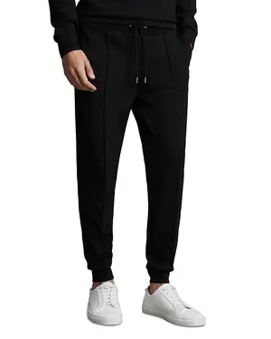 REISS Premier Interlock Drawstring Pants - Navy Blue