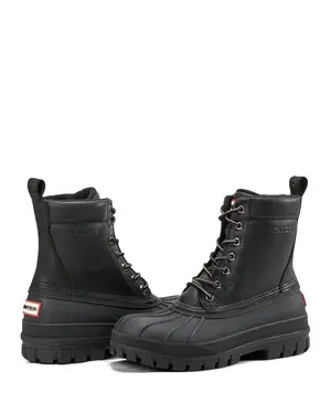 Hunter Southall Lace Up Boots - Black