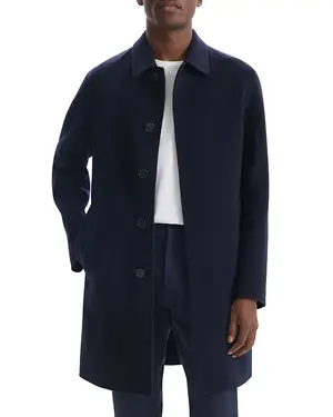 Theory Car Coat In Luxe New Divide - Baltic