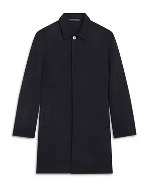 Theory Car Coat In Luxe New Divide - Baltic