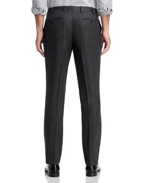 Canali Wool Flannel Slim Fit Trousers