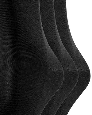 Falke Tiago Cotton Blend Crew Socks Pack Of 3 - Black