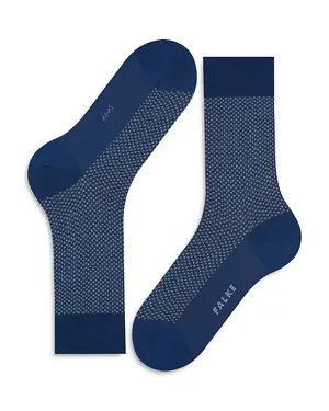 Falke Falke Uptown Tie Grid Crew Socks Royal Blue