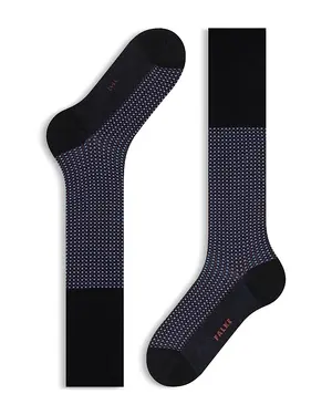 Falke Uptown Tie Knee High Socks - Black