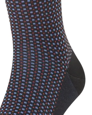 Falke Uptown Tie Knee High Socks - Black