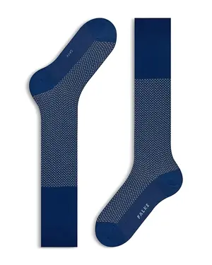 Falke Uptown Tie Knee High Socks - Royal Blue