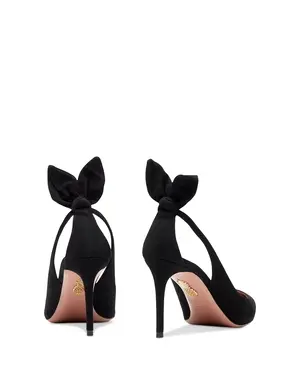 AQUAZZURA Bow Tie 85 Pumps - Black