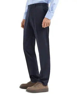 Emporio Armani G Line Regular Fit Calvary Twill Straight Leg Trousers - Solid Blue