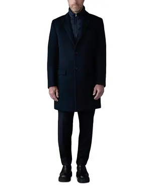 Mackage 3-in-1 Wool Coat With Down Liner - Navy