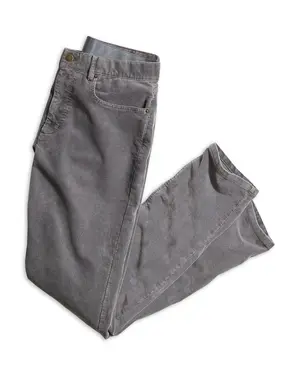 Marine Layer Slim Fit Corduroy Trousers - Mid Grey