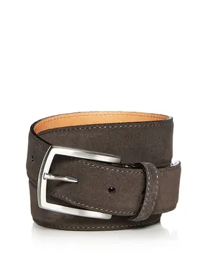 Bloomingdale'S The Men's Store At Bloomingdale's Suede Belt Gray
