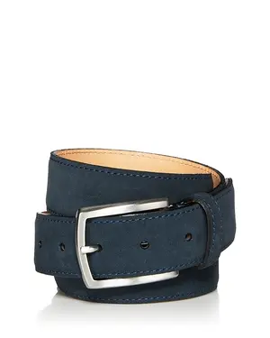Bloomingdale'S Suede Belt - Navy