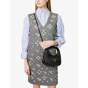 Miu Miu Wander Mini Hobo Bag - Nero