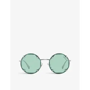 Tiffany & Co. Tf3091 Round-frame Sunglasses - Silver