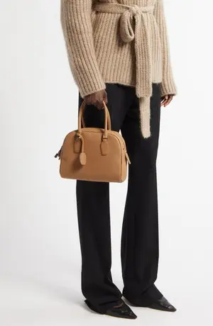 THE ROW Small India Leather Top Handle Bag