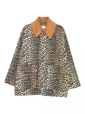 Ganni Animal Print Coats For Women