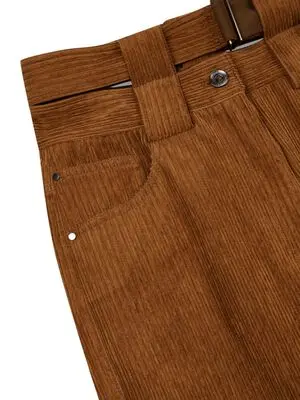 STUDIO TOMBOY Corduroy Trousers - Brown