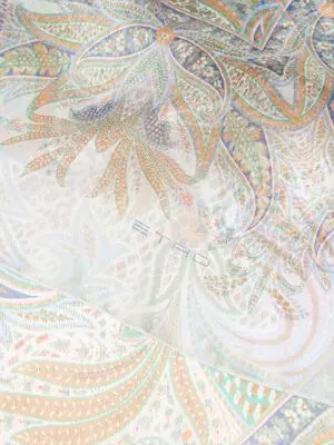 Etro Foliage-pattern Silk Scarf