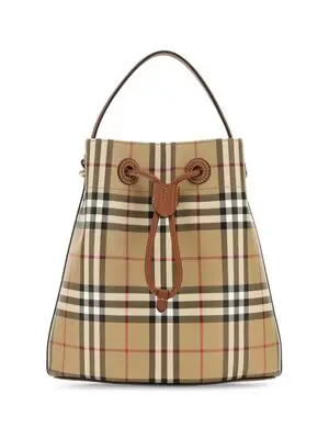Burberry Vintage Check Bucket Bag - Neutrals
