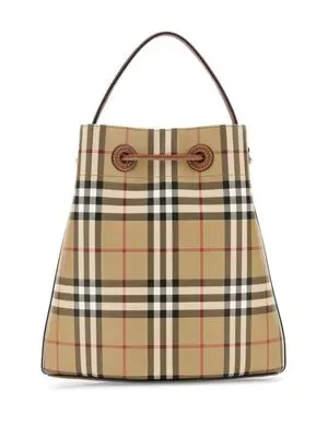 Burberry Vintage Check Bucket Bag - Neutrals