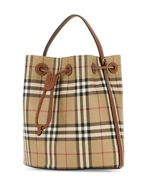 Burberry Vintage Check Bucket Bag - Neutrals