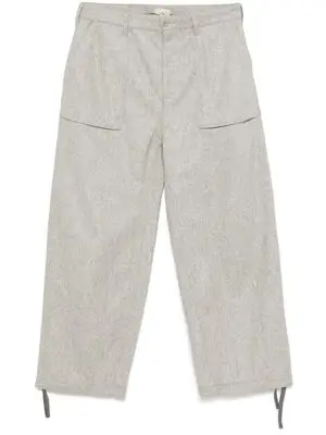 TEN C Felted-finish Trousers