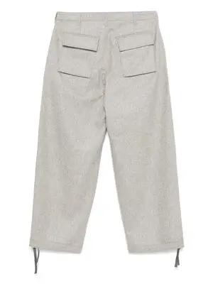 TEN C Felted-finish Trousers