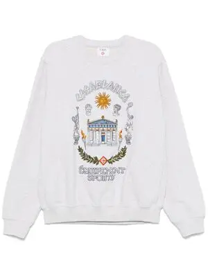 Casablanca Le Temple Du Sport Sweatshirt - Grey