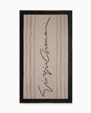 Giorgio Armani Jacquard Cotton Beach Towel