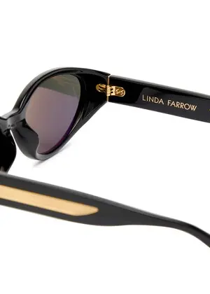 Linda Farrow Oval Sunglasses
