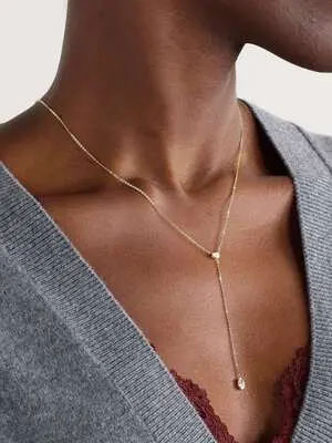 ANITA KO 18-karat Diamond Lariat Necklace