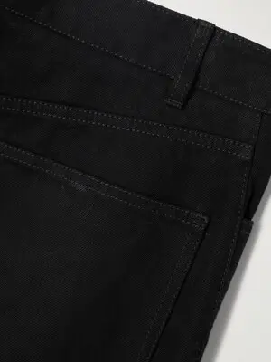 Alaïa Zip-embellished Wide-leg Jeans - Black