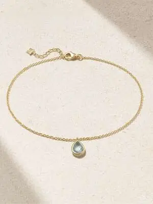 Mateo 14-karat Topaz Anklet