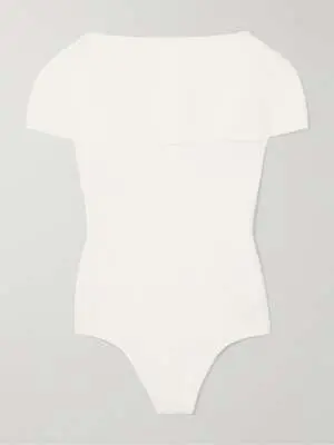 Khaite Basile Knitted Bodysuit - White