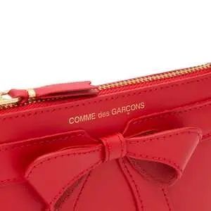Comme Des Garçons Big Bow Wallet Sa8100bb - Red