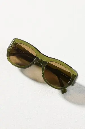 Raen Lonso Square Sunglasses - Moss