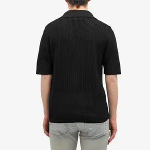 Amiri Short Sleeve Mesh Polo