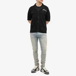 Amiri Short Sleeve Mesh Polo