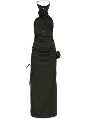 Burberry Wool Halterneck Gown